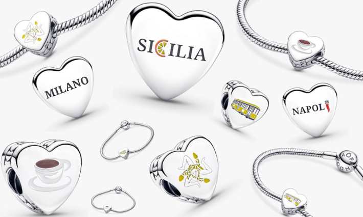 I nuovi charms Pandora sulle località più belle dell'Italia