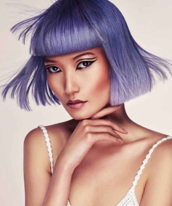 Capelli viola: a chi stanno bene, tonalità, immagini e idee