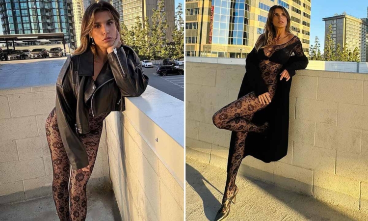 Elisabetta Canalis tuta in pizzo: la foto che fa discutere!
