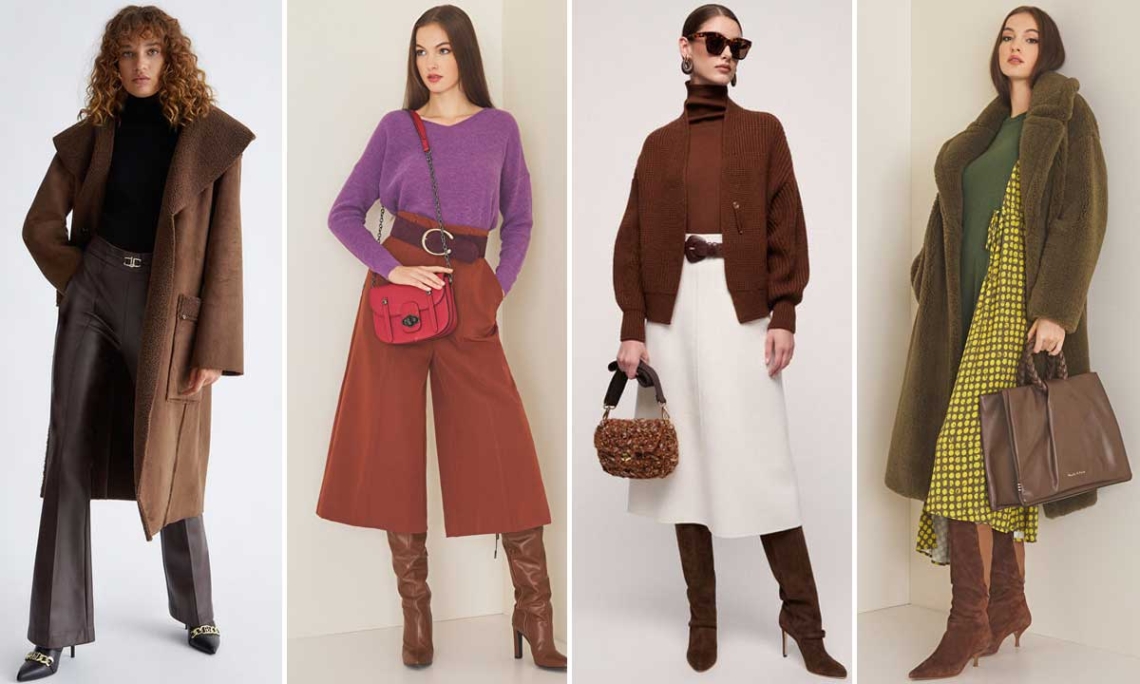 Come abbinare il marrone in autunno: foto e idee look chic