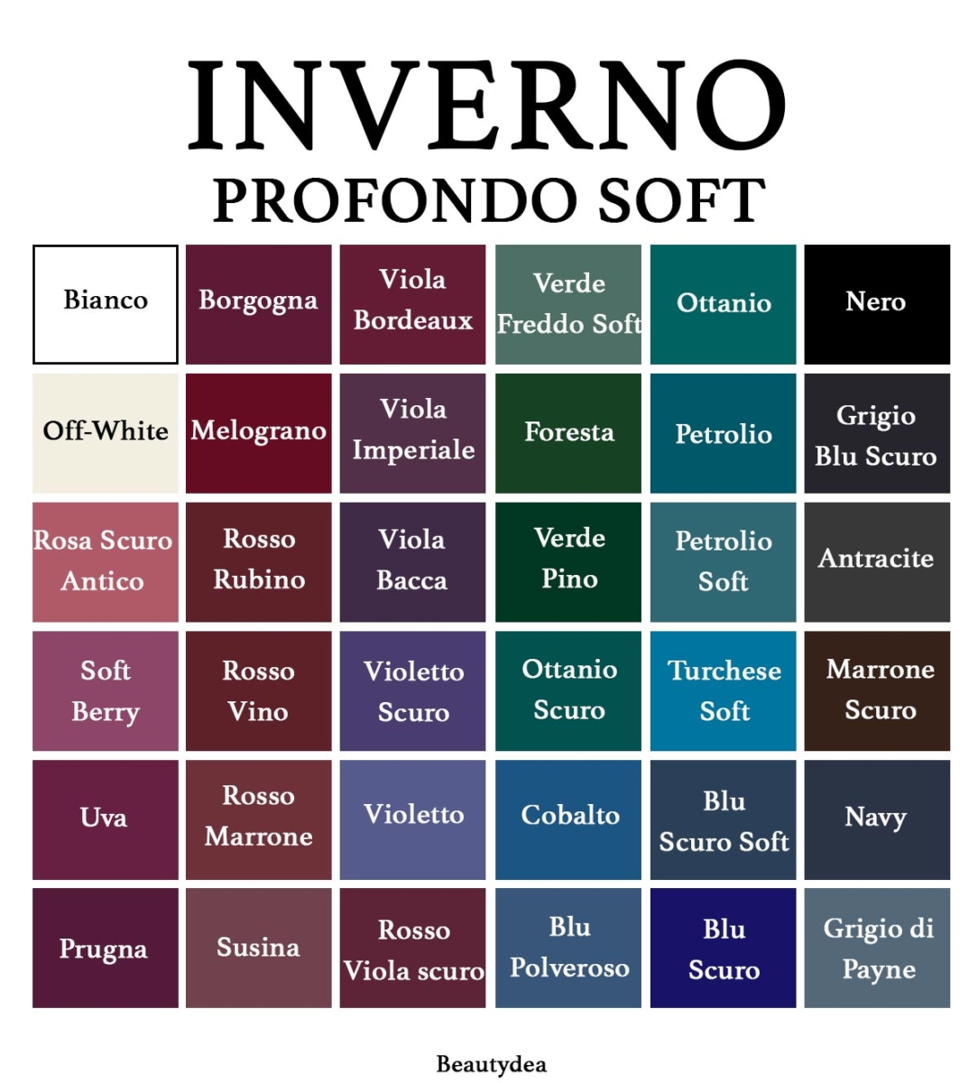 Inverno Armocromia: palette, sottogruppi e colori ideali