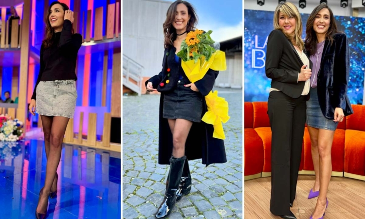 Caterina Balivo con minigonna di jeans: ecco come abbinarla!