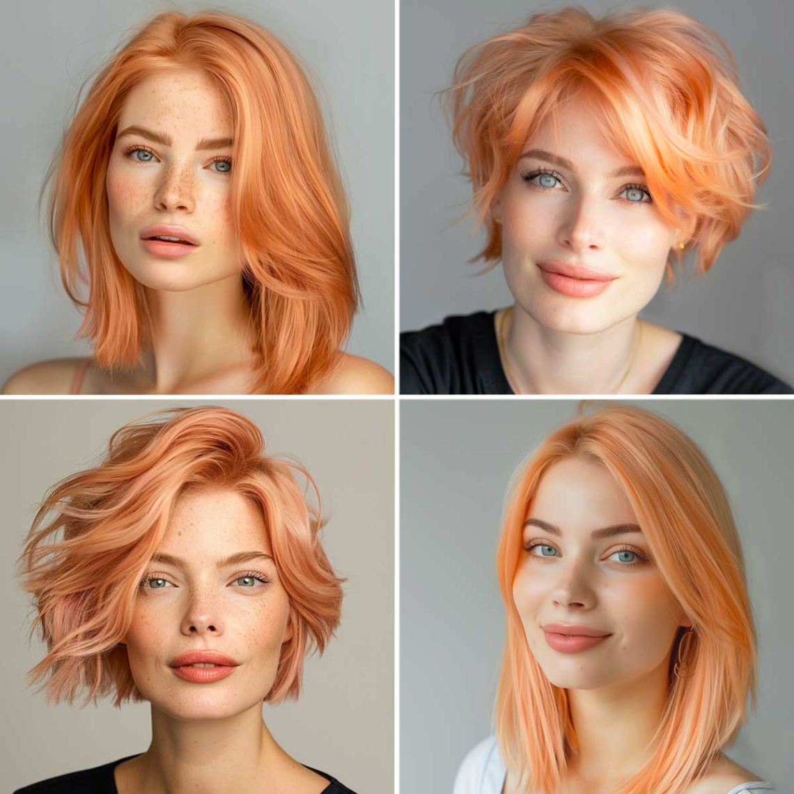 Peach fuzz colore capelli di tendenza: a chi sta bene, idee