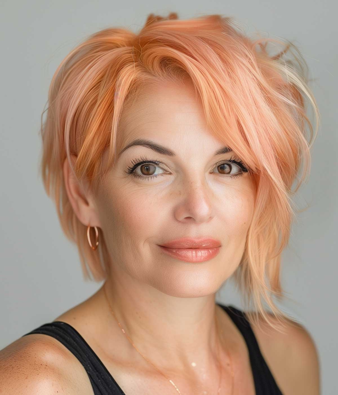 Peach fuzz colore capelli di tendenza: a chi sta bene, idee